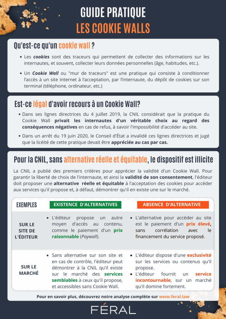 CNIL : critères d’évaluation de la licéité des Cookie Walls